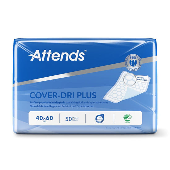 Attends Cover-Dri PLUS 40 x 60 cm Disposable Bed Pads - 50 pack ...