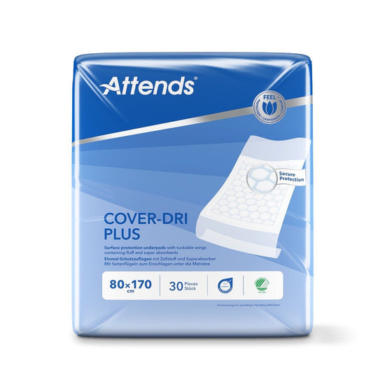Attends Cover-Dri PLUS 80 x 170 cm Disposable Bed Pads - 30 pack ...