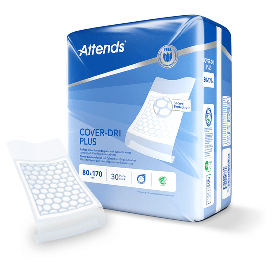 Attends Cover-Dri PLUS 80 x 170 cm Disposable Bed Pads - 30 pack ...