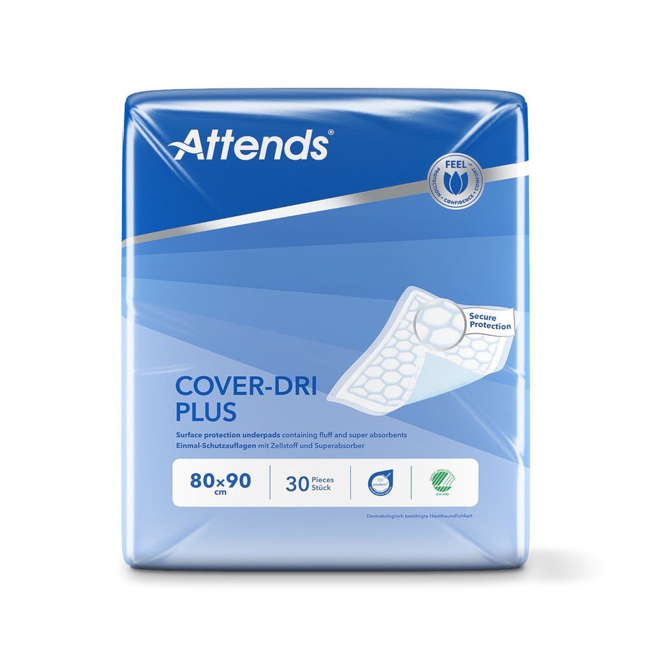 Attends Cover-Dri PLUS 80 x 90 cm Disposable Bed Pads - 30 pack ...