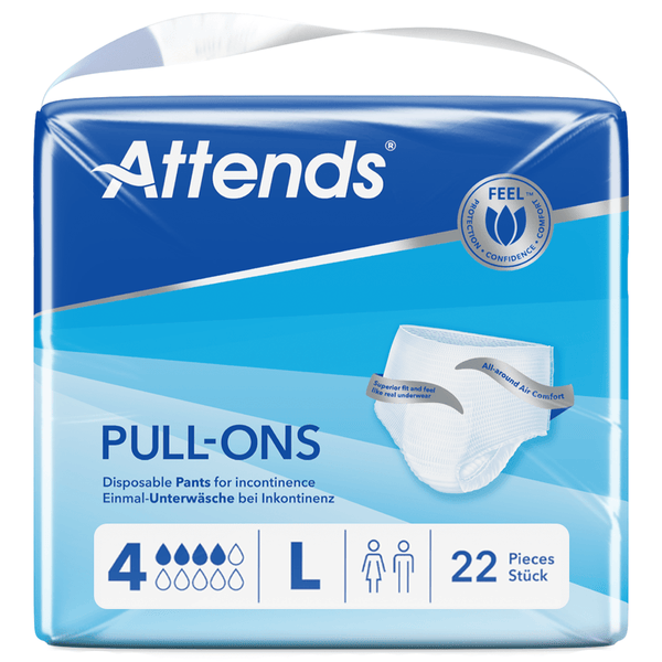 Attends Pull-Ons 4L - Pack of 22 Large Incontinence Pants – Discount ...