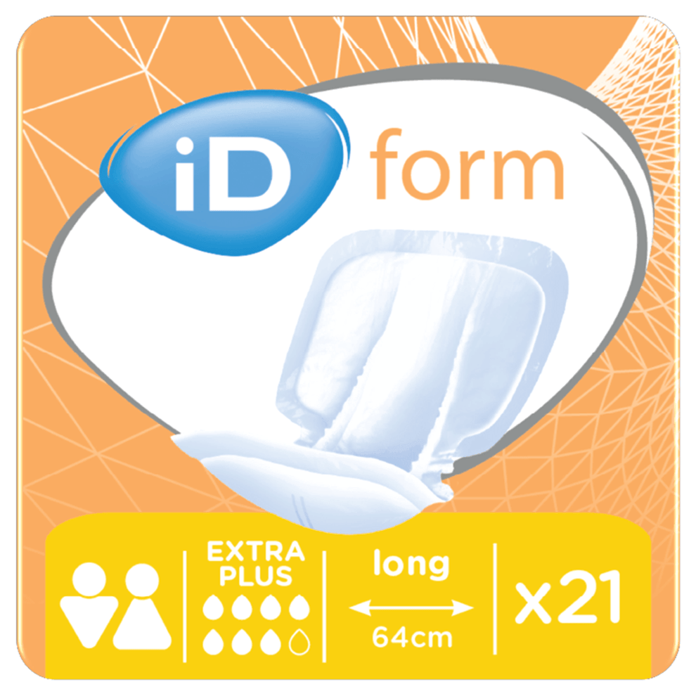 iD Form Extra Plus - Size 2 Long (2350ml) 21 Pack Incontinence Pads ...